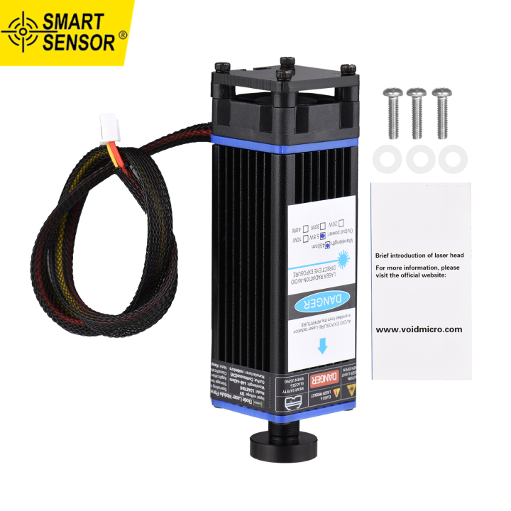 Smart Sensor 450nm 40W Laser Module Fixed Focal Length Laser Engraving ...