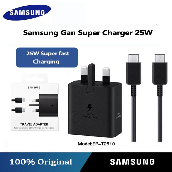 New Samsung Charger GaN 25W Super Fast Charging PD Adapter With 3A Type ...