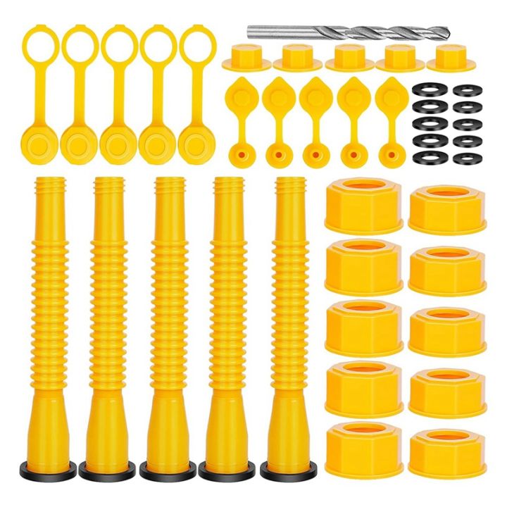 Gas Tank Spout Replacement, Gas Tank Spout, (5 Set - Yellow) Flexible ...
