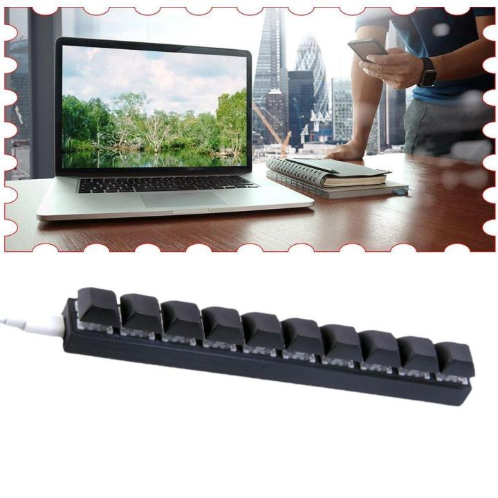 10 Keys Mini DIY Shortcut Programmable ro nical Keyboard Windows OS For ...