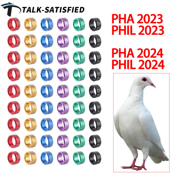 PHA/PHIL 2025/2026 Bird Foot Ring 8/10mm Aluminium Pigeon Foot Ring ...