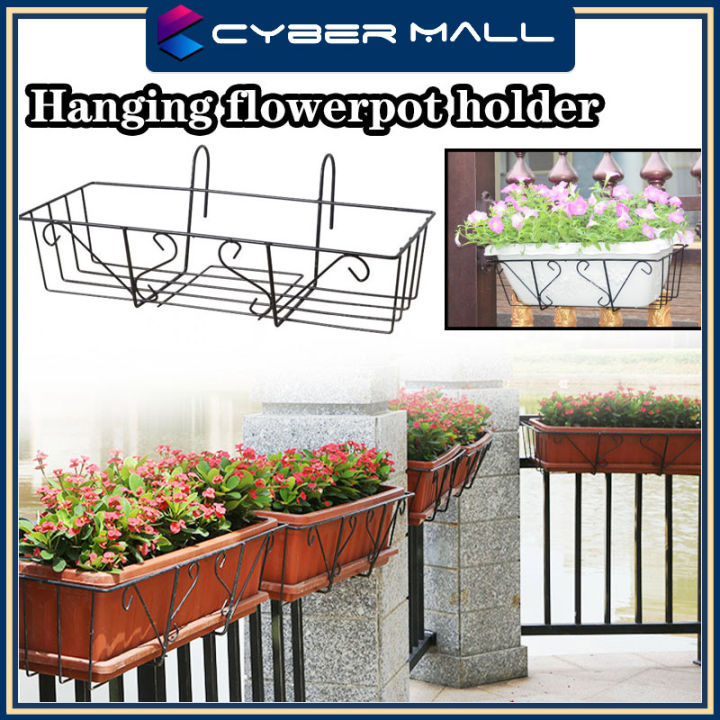 Garden Hanging Plant Iron Racks Balcony Plant Stand Flower Pot Holder ...