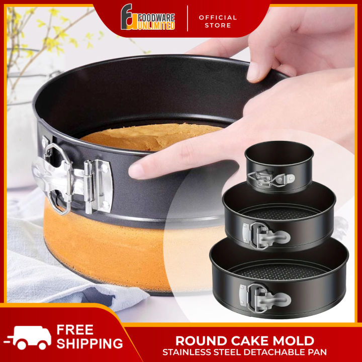 Non-Stick Detachable Pan Round Cake Mold Spring Form Leak Proof Baking ...