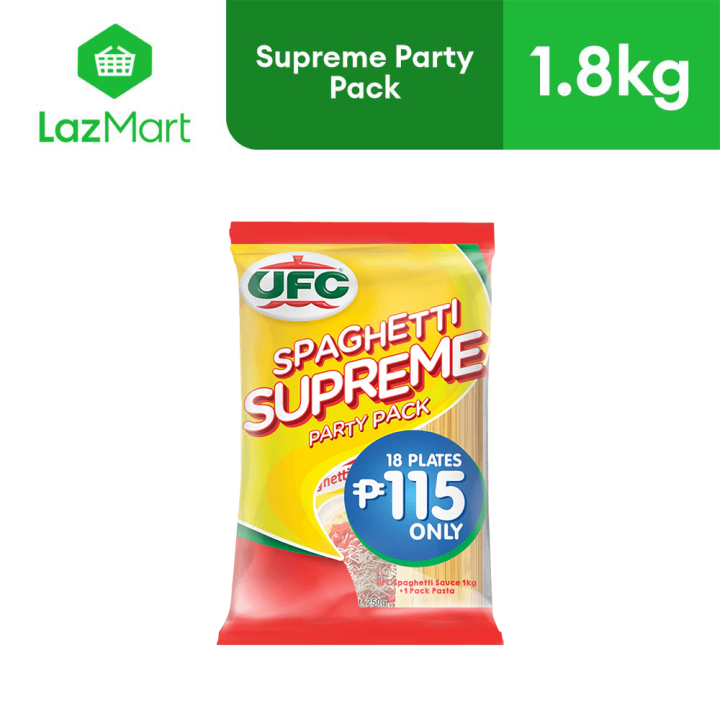 UFC Spaghetti Supreme Party Pack 1.8kg (UFG Spaghetti Sauce 1KG + UFC ...