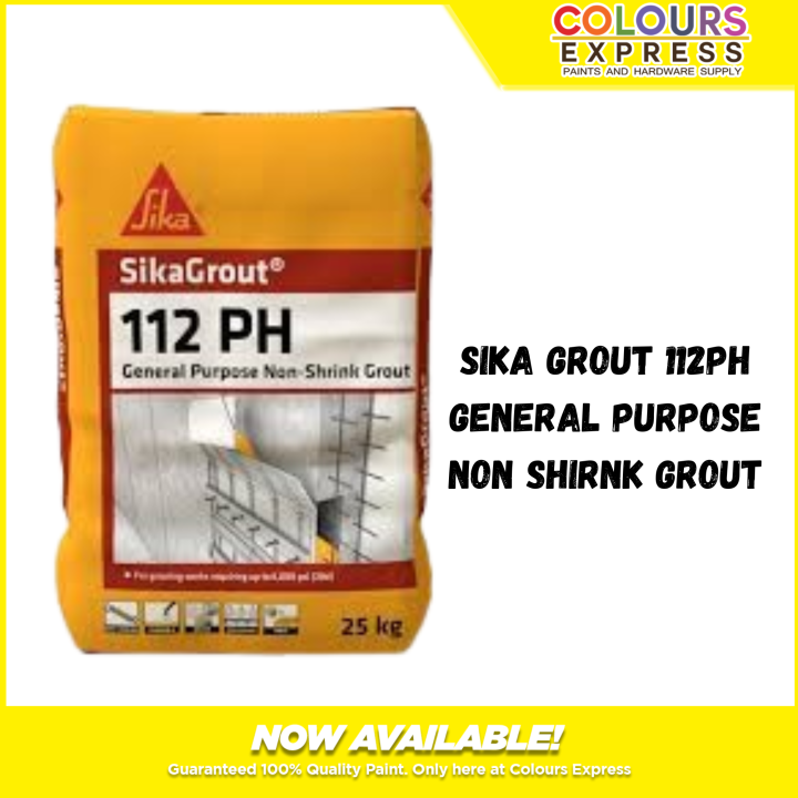 Sika Grout 112PH Non-Shrink Grout for General Purpose Use, 6,000 PSI, 25kg | Lazada PH