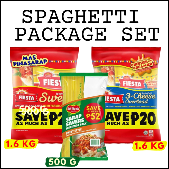 Spaghetti Package Set Pasta Sauce Sweet Style Overload Filipino Style ...