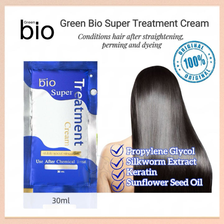 New stock🇹🇭 Green Bio Super Hair Treatment cream 30ml mini pack smooth ...