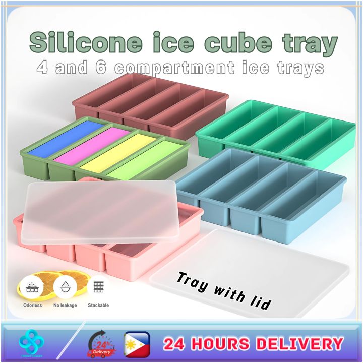 Various specifications Long Strip Shape Silicone Ice Cube Mould Trays Diy Baking Mould Ice Cube ...