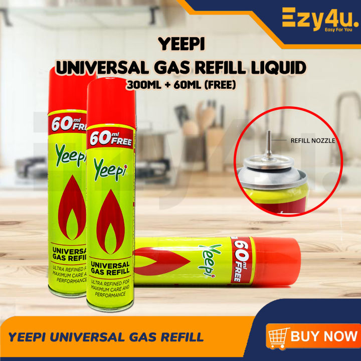 300ml + 60ml (Free) Universal Gas Lighter Refill Liquid Tin Pemetik Api ...