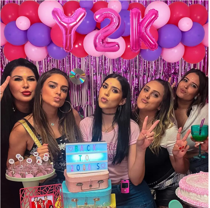 SURSURPRISE y2k birthday party decorations early 2000s kit girls theme ...