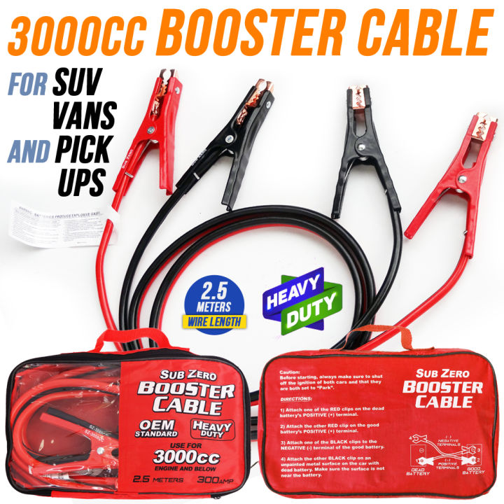 Sub Zero Car Battery Booster Jumper Cable 3000cc | Lazada PH