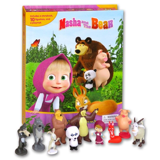 My Busy Book Masha and The Bear includes a Storybook 10 โมเดลตุ๊กตาของ ...