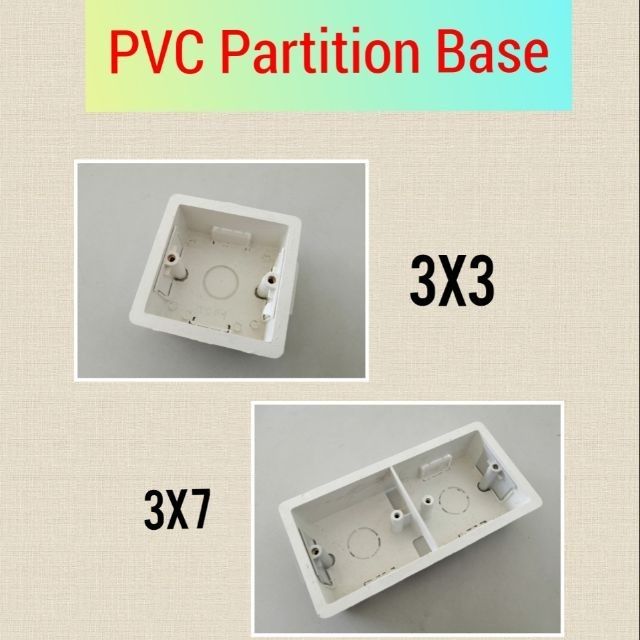 PVC Partition Box / Switch Base / Switch Box Single Gang / Double Gang ...