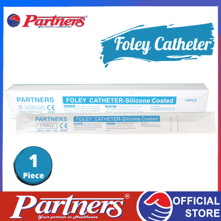 PARTNERS FOLEY CATHETER SILICONE COATED (1 Piece) | Lazada PH