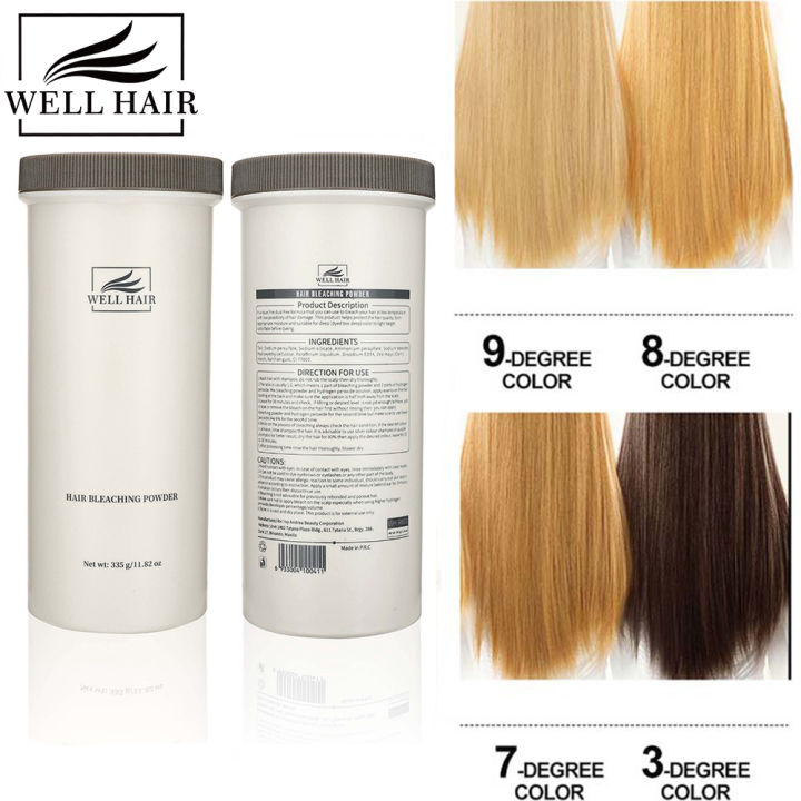 WELL HAIR Bleaching Powder Brightener Hair Color Coloring Care ...
