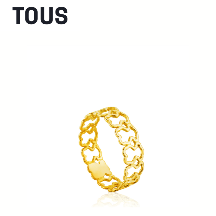 TOUS Silueta Gold Ring | Lazada