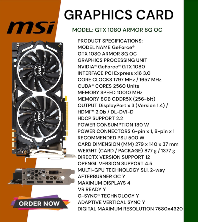 GRAPHICS CARD GTX-SERIES (PRELOVED) | Lazada