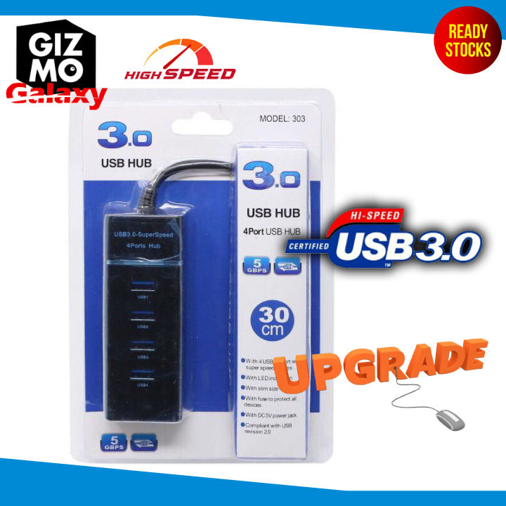 USB Hub 3.0 Port Extension Cable High Speed 4 Port Multi Splitter USB ... USB Hub 3.0 Port Extension Cable High Speed 4 Port Multi Splitter USB ...