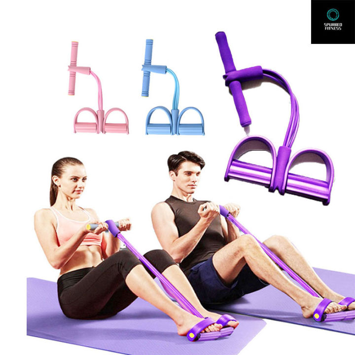 [Tension rope bomb] Exercise pedal exercise fitness tension rope pull ...