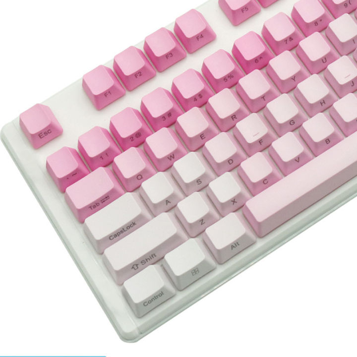 104คีย์ PBT Keycaps DYE-Sublimation โปรไฟล์ OEM Gradient ด้านข้าง ...