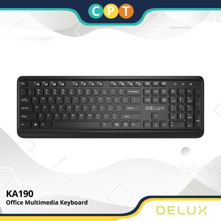 Delux KA190 Office Multimedia Keyboard | Lazada PH