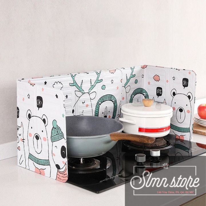 Tấm nhôm che chắn dầu mỡ hoạt tiết trơn, hoạt hình dễ dàng vệ sinh ...