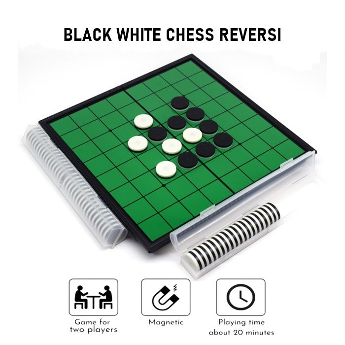 Magnetic Portable Folding Reversi Othello Board Chess Standard ...
