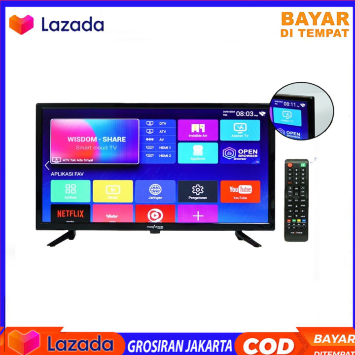 Advance Smart TV Led Digital ADV2430A Android TV 24 inch HD ADV-2430A ...