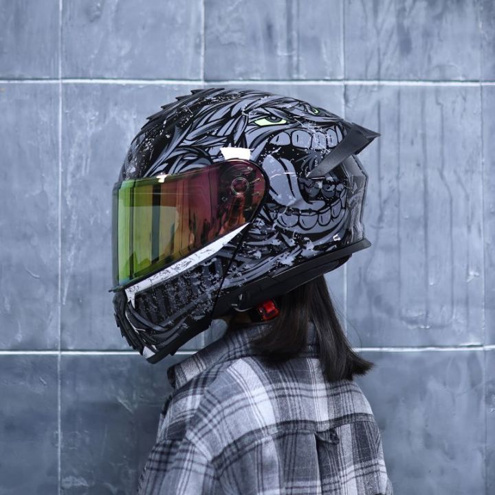 FEORZ Helmet Motosikal, Topi Keledar, Topi Keledar Penuh Lelaki dan ...