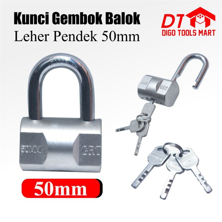 Gembok Balok Leher Pendek 50mm Gembok Rumah Bantal 5cm | Lazada Indonesia