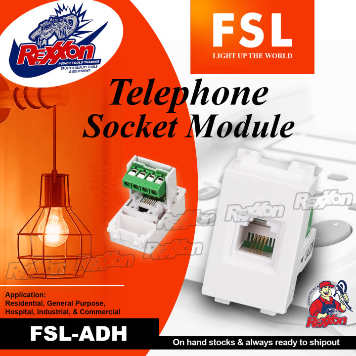 FSL Telephone Socket Module Socket Plug for Wall Panel Phone Frame FSL ...