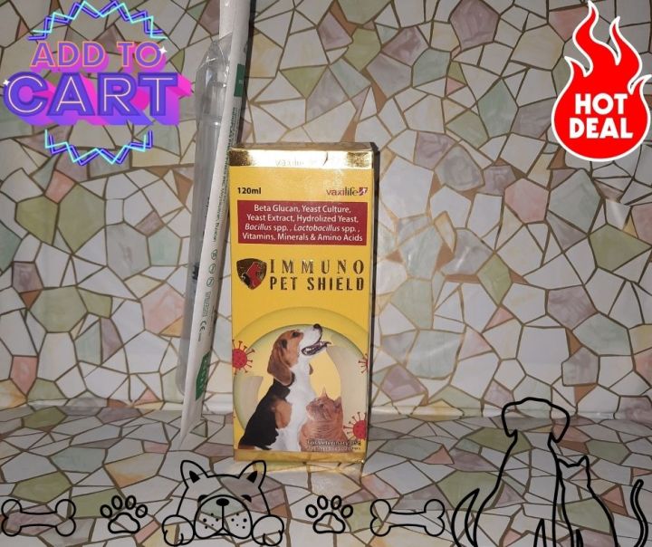 IMMUNO PET SHIELD for Dogs and Cats 120ml with FREE Syringe | Lazada PH