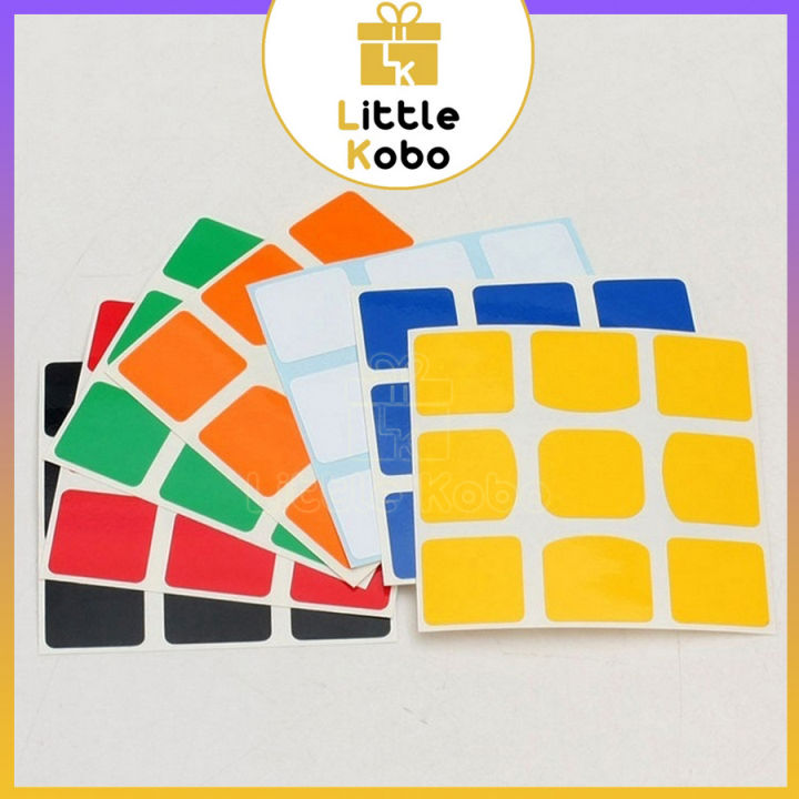 Sticker Rubik 3x3 Half-Bright Gan Sticker Phụ Kiện Rubic 3 Tầng Đồ Chơi ...