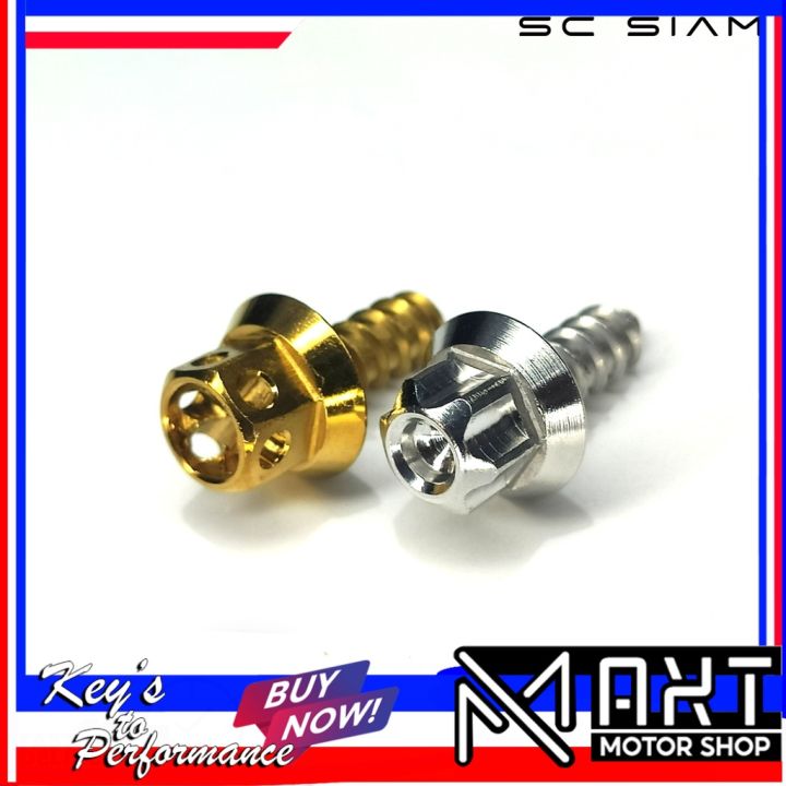 (PER PC) SC SIAM 5x15 MM BODY SCREW / YAMAHA STAINLESS FAIRINGS BODY ...