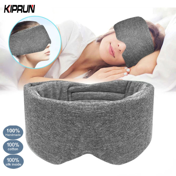 KIPRUN Full Cover Sleeping Eye Mask, 100% Handmade Cotton, Eye Mask for ...