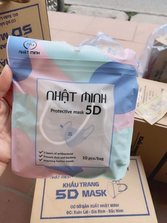 Khẩu trang 5D MAS NHẬT MINH , khẩu trang người lớn giá sỉ 1 thùng 200 ...