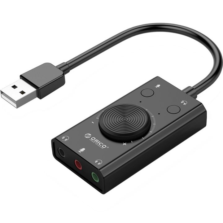 SC2- External USB Sound Card USB Audio Adapter Headset Drive-Free Sound ...