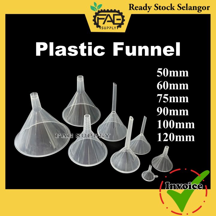 Plastic Funnel 50 60 75 90 100 120 150mm Filter Funnel For Lab Use ...