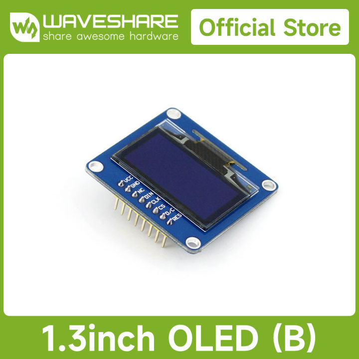 Waveshare 1.3inch OLED (B) small Display Module 128*64 SPI I2C Interfaces Straight / Vertical ...