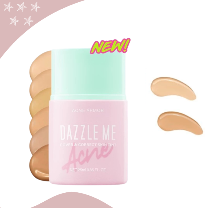 Dazzle Me Acne Armor Cover & Correct Skin Tint Liquid Foundation 25ml ...