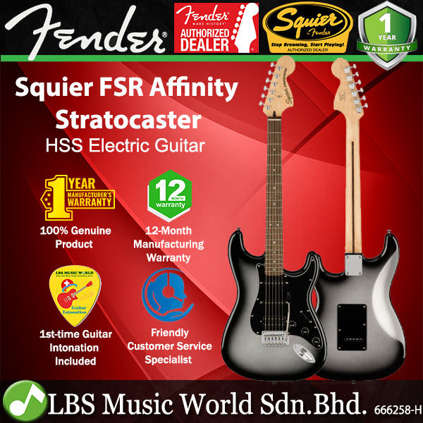 Squier FSR Affinity Series Stratocaster Electric Guitar Laurel ...