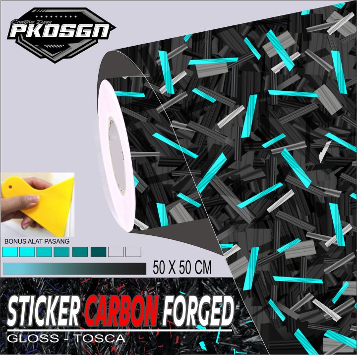 STIKER CARBON FORGED KEKINIAN 50X50 CM | Lazada Indonesia