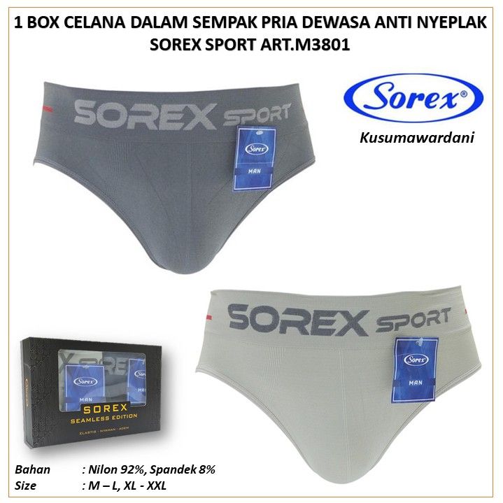 Sorex Man art.M3801 | 1 Box CD / Celana Dalam Sempak Pria Dewasa ...