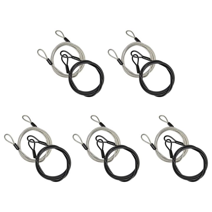 (MVFR) 5X 100CM/3.3Ft Long Travel Security Cable Lock,Braided Steel ...