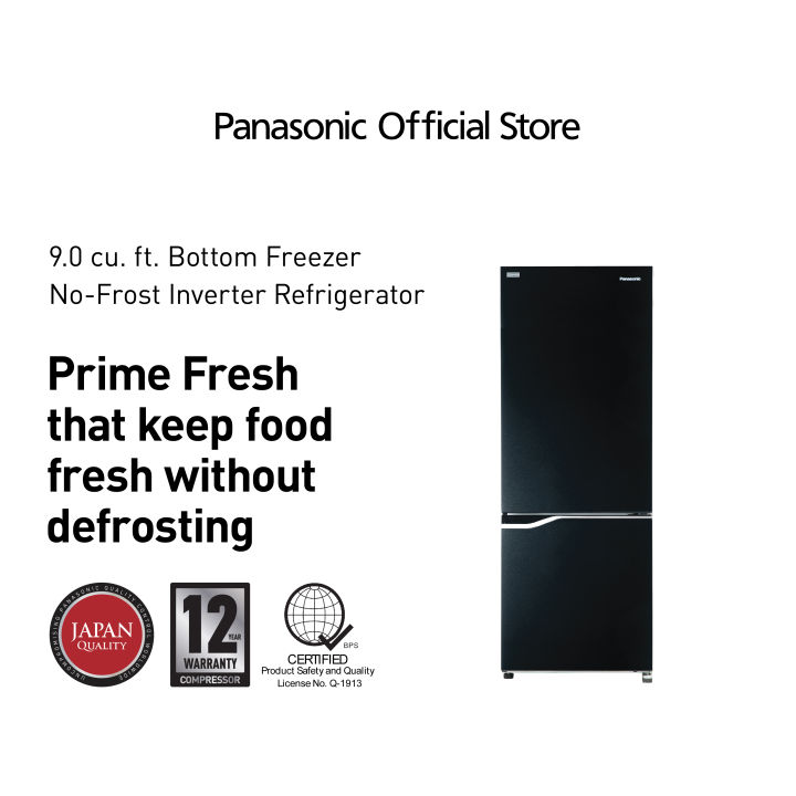 Panasonic NR-BV28CQKPH 9cu. ft. Bottom Freezer No-frost Inverter ...
