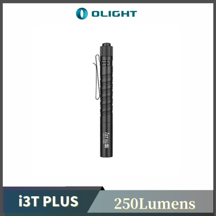 Olight i3T PLUS Slim Pocket Light Mini Flashlight 250Lumens Include AAA ...