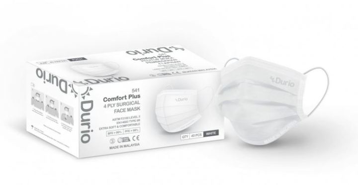 [READY STOCK]Durio 541 Comfort Plus 4 Ply Surgical Face Mask ( NEW ...