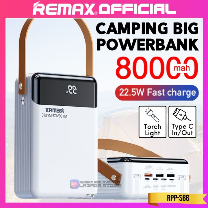 REMAX OFFICIAL REMAX Fast Charging 22.5W With Built In Cable Powerbank ...
