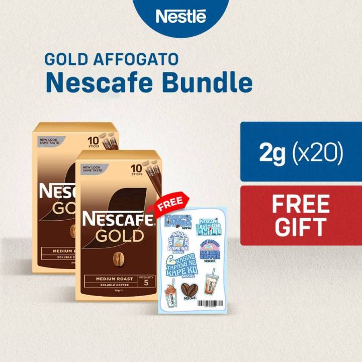 [FREE STICKER] Nescafe Gold Affogato Bundle (Premium Instant Coffee 2g ...