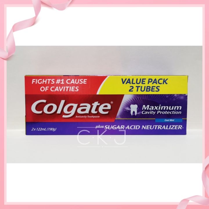 Colgate Maximum Cavity Protection Plus Sugar Acid Neutralizer ...